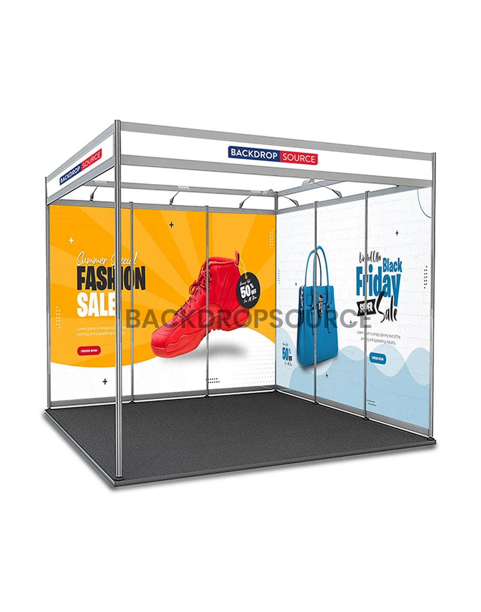 3m x 2m Shell Scheme Graphics for All Exhibitions – Backdropsource India