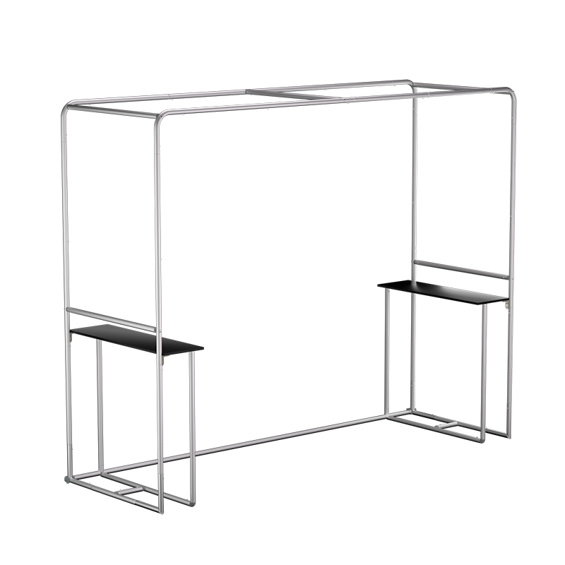 Square Arch Expo Booth with Shelf – Backdropsource India