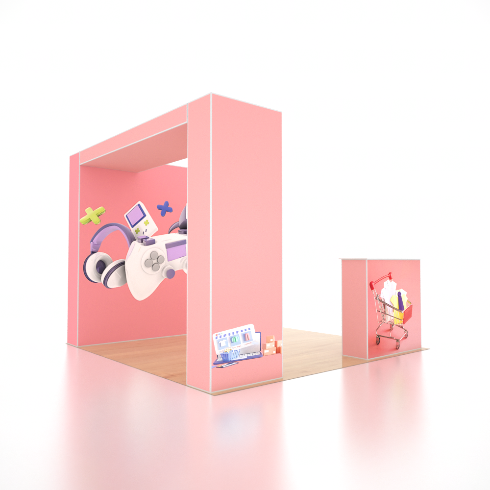 SEG Pro Popup Booth – Model 4 | Professional SEG Display Booth ...