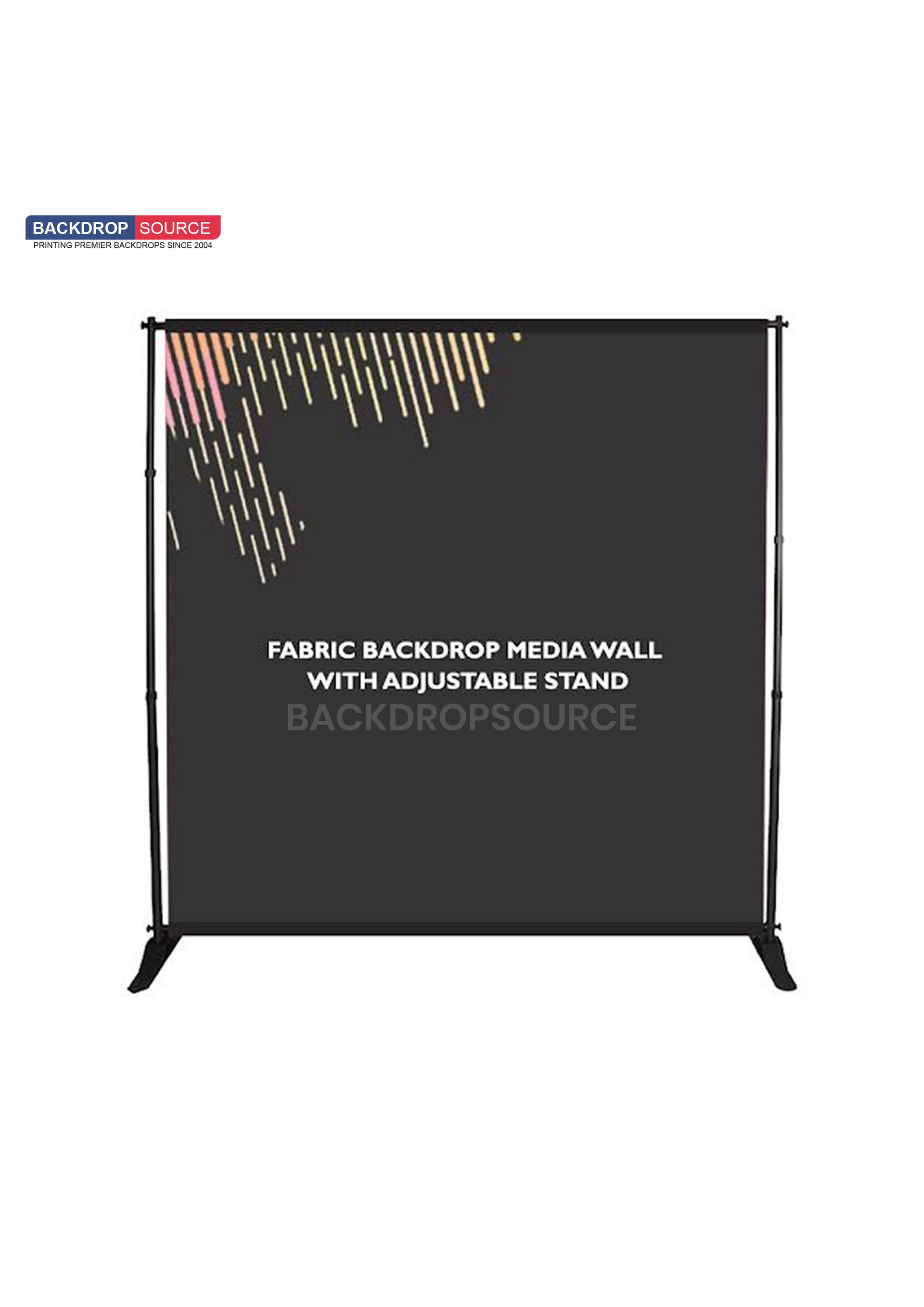 Fabric Media Wall Backdrop with Adjustable Stand – Backdropsource India
