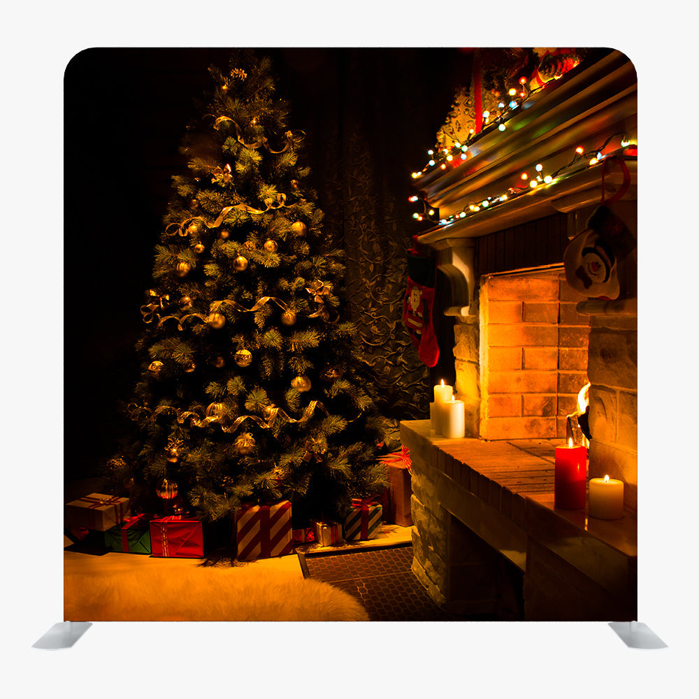 Xmas Tree Fabric Media Wall for Holiday Events – Backdropsource India