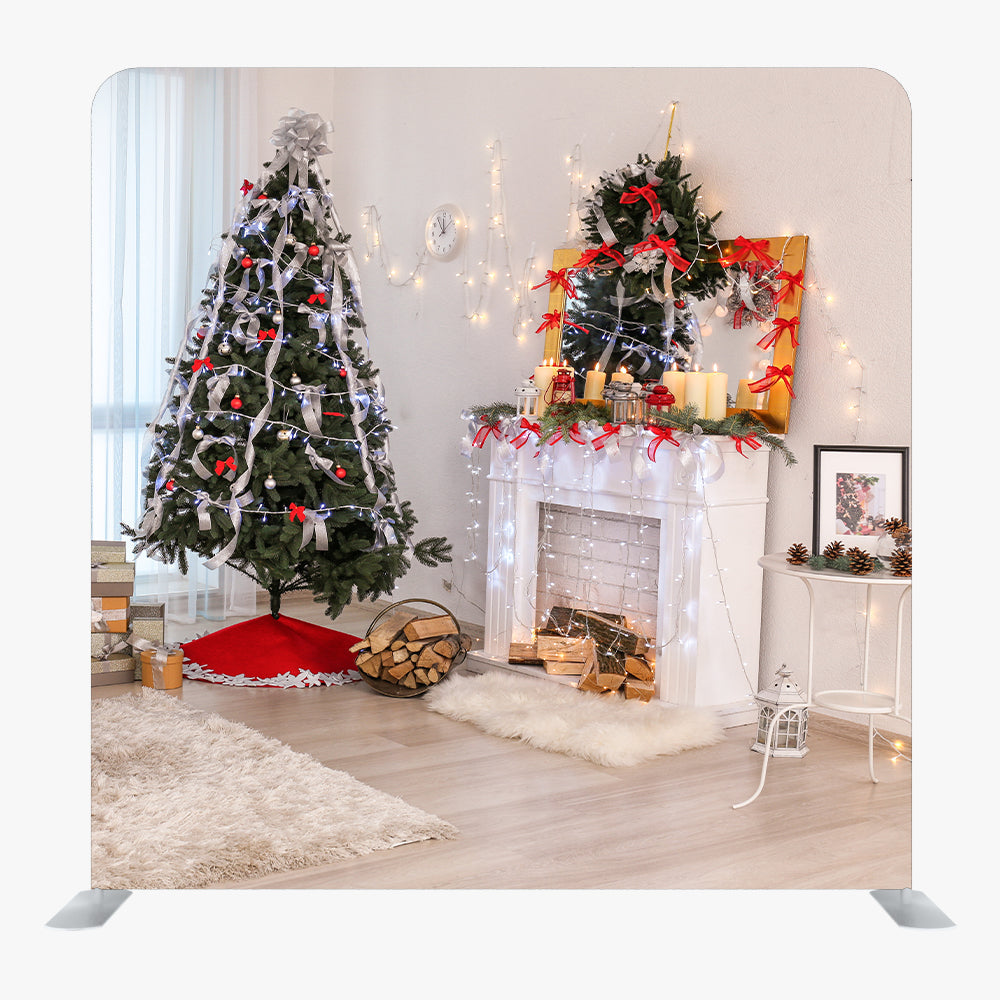 Xmas Tree Christmas Fabric Backdrop - Event Ready – Backdropsource India