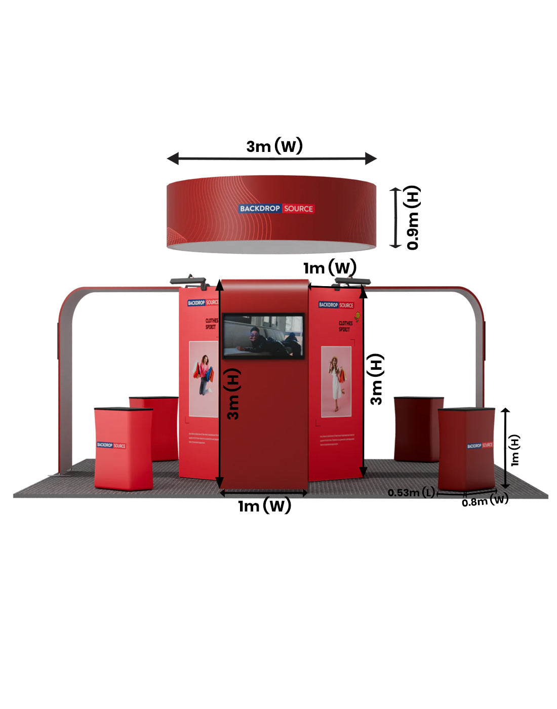Modular Booth Kits 6m - Model 06 | Backdropsource – Backdropsource India