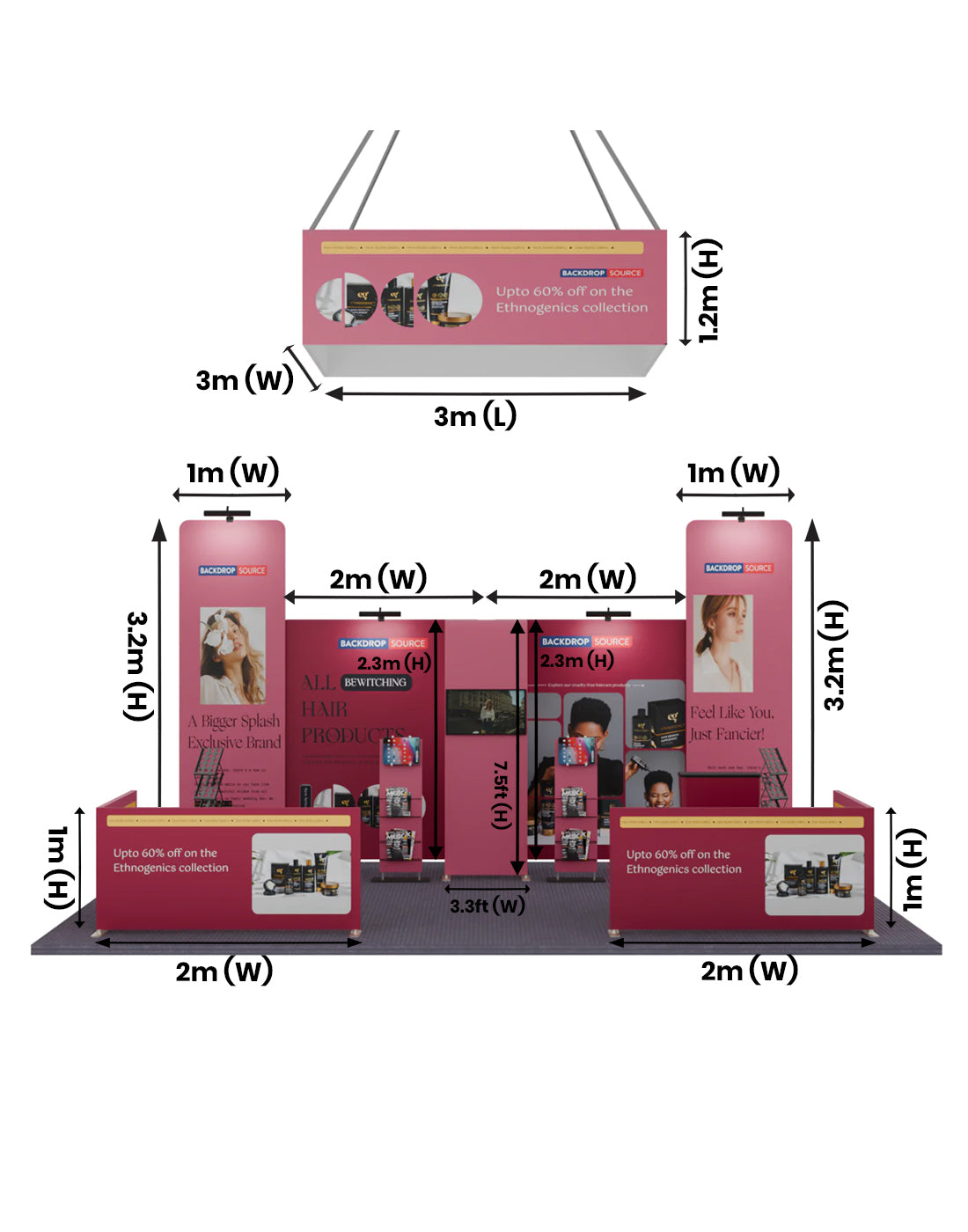 Modular Booth Kits 6m - Model 07 | Backdropsource – Backdropsource India