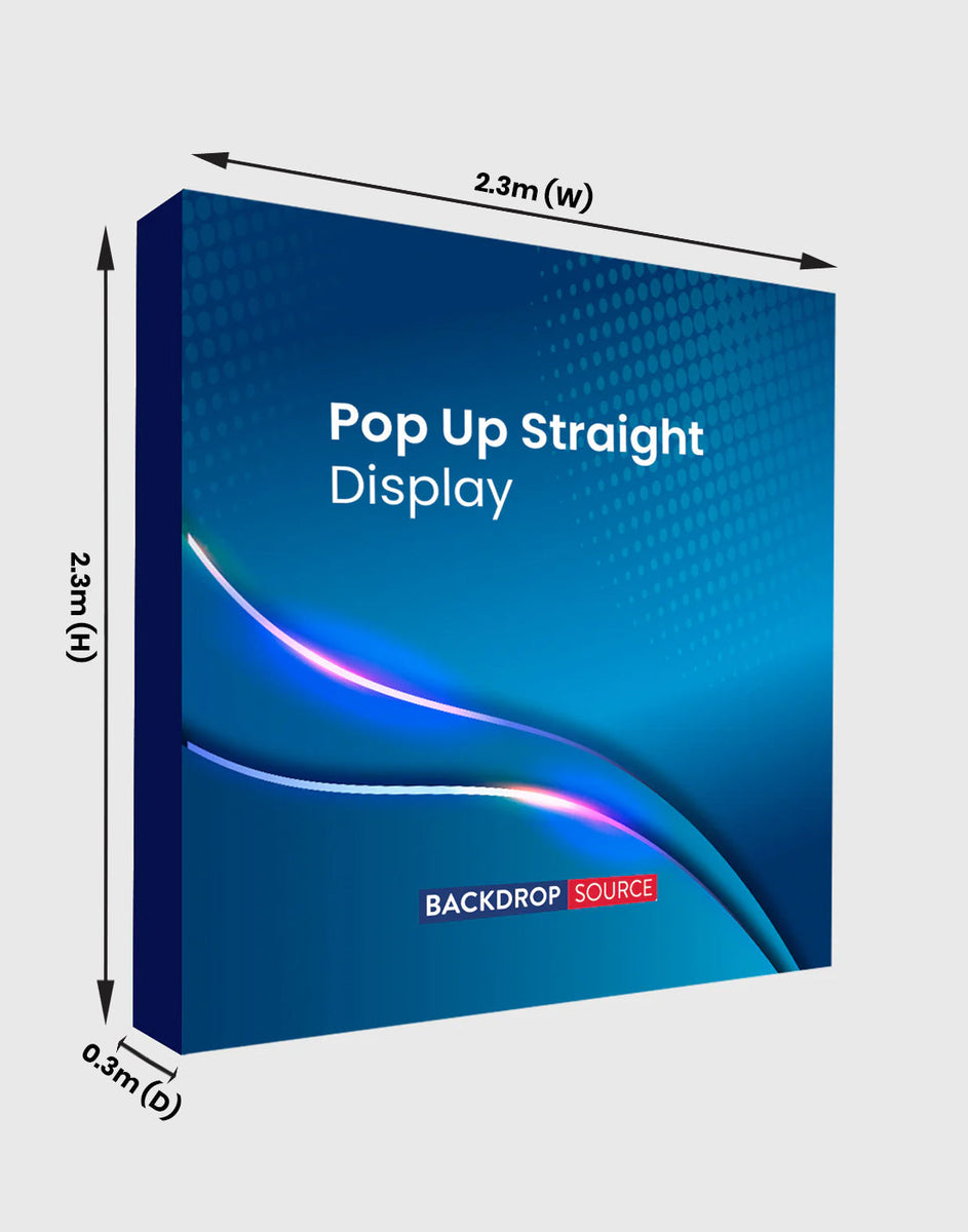 Fabric Pop Up Straight Velcro Media Wall Displays | Trade Show Display ...