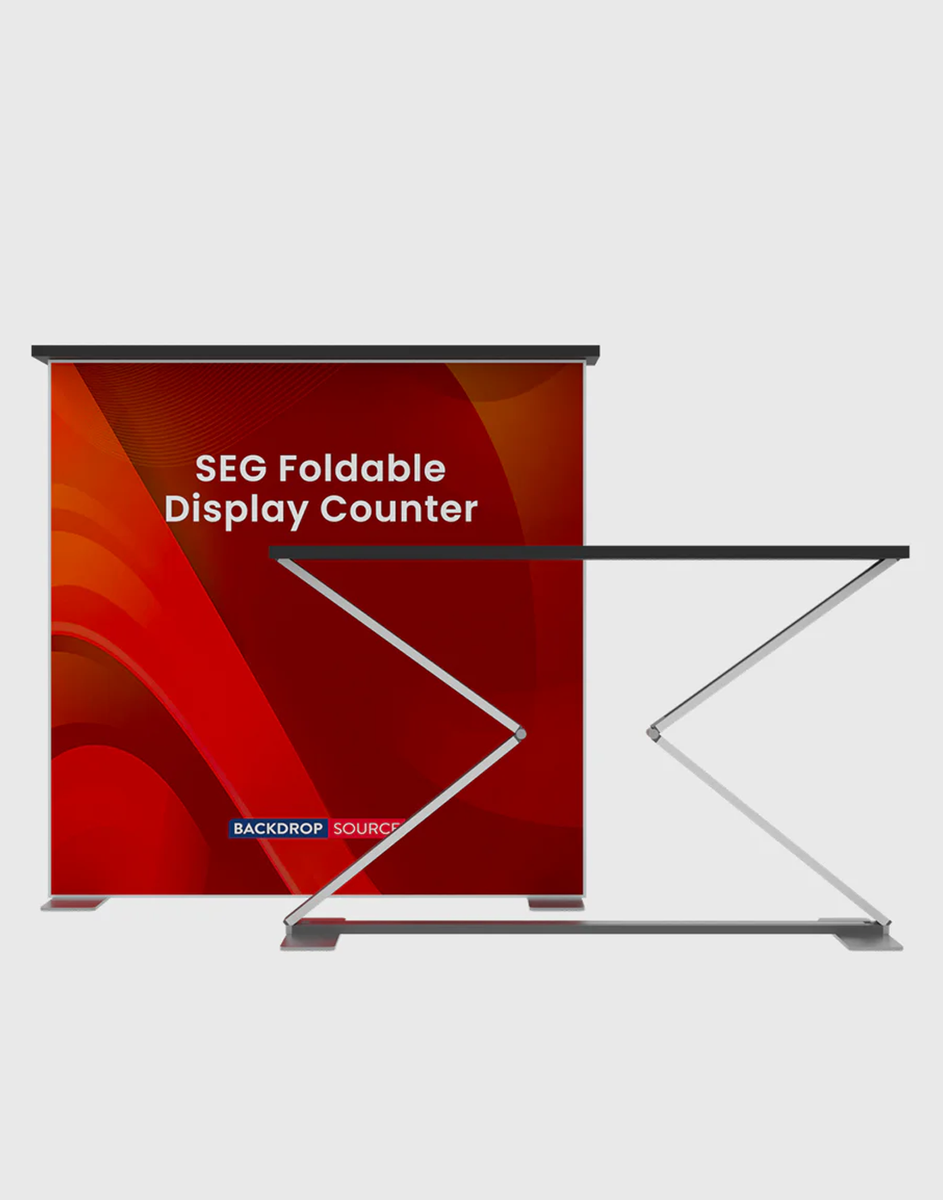 Non-Lit SEG Foldable Display Counter – Backdropsource India