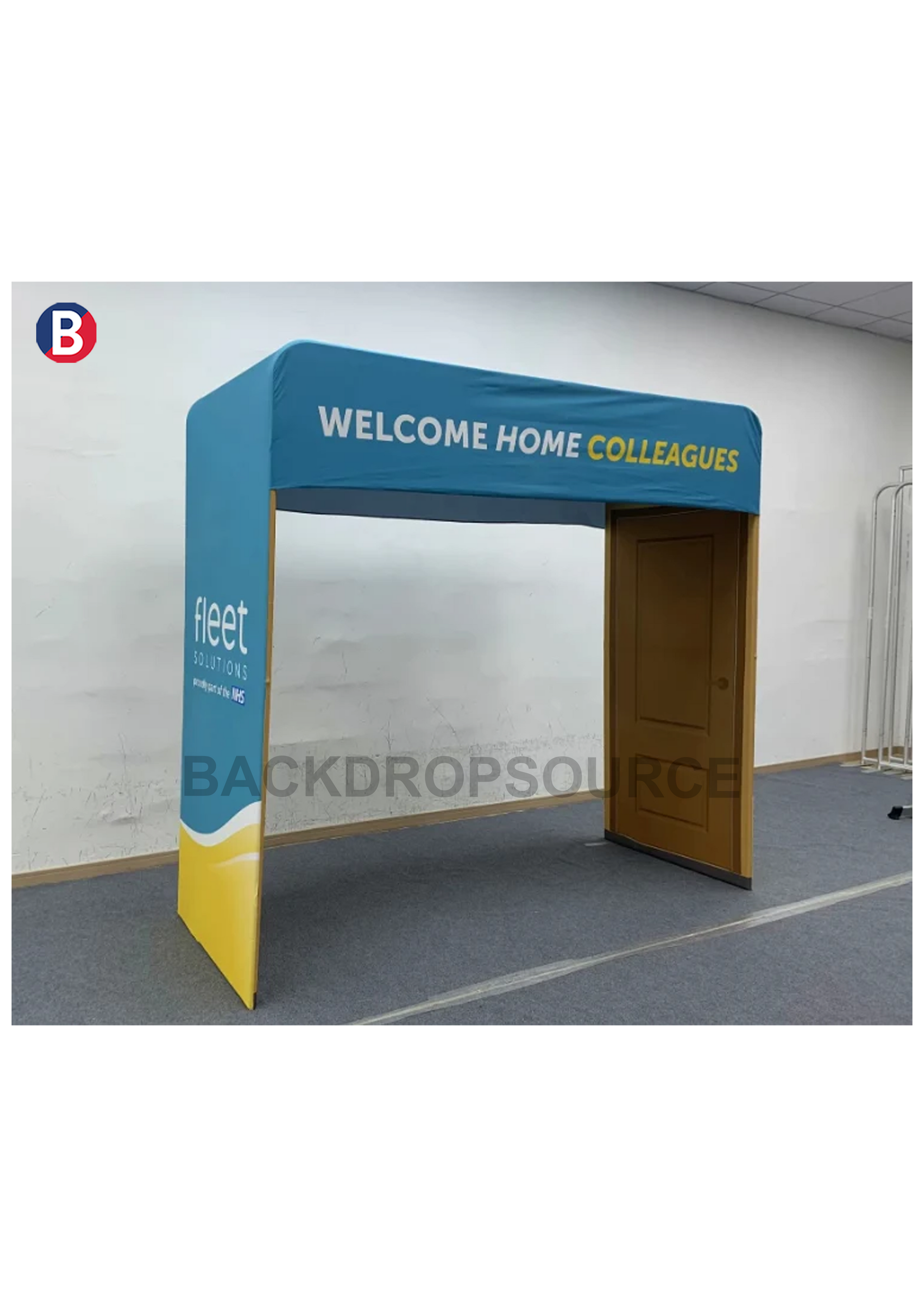Square Arch with Custom Header for Your Event – Backdropsource India