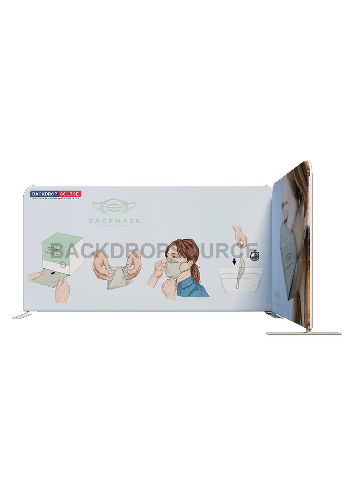 Premium Straight Tension Fabric Backdrop Display India | Trade Show ...
