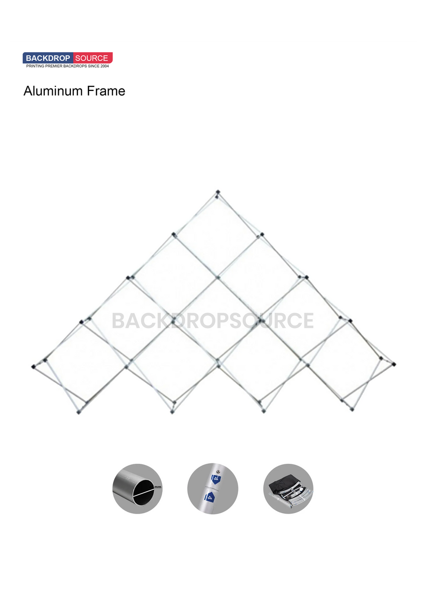 Triangular Large Pop-Up GeoMetrix Grid Display | Trade Show Stand India ...