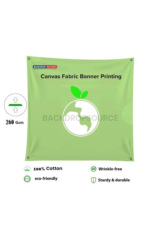 Canvas Cotton Fabric Printed Banner – Backdropsource India