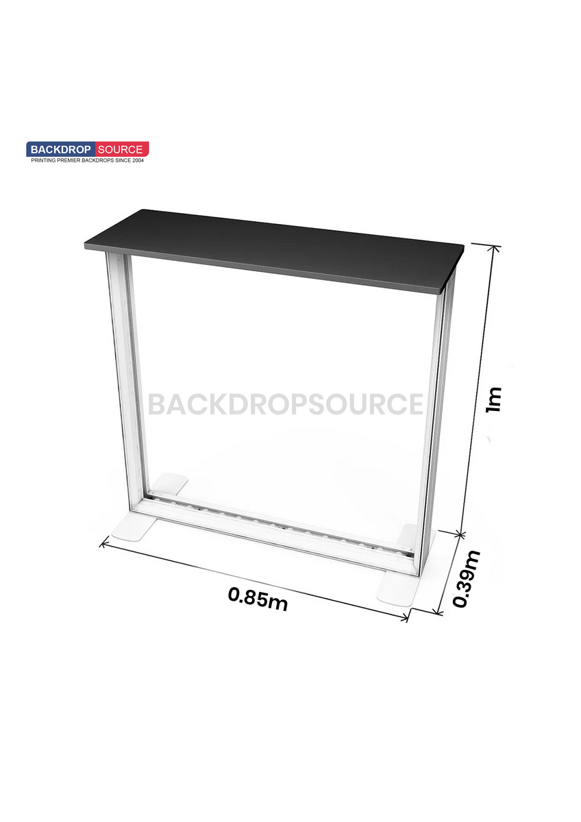 SEG Light Box Display Counter – 1m H Trade Show Podium India ...