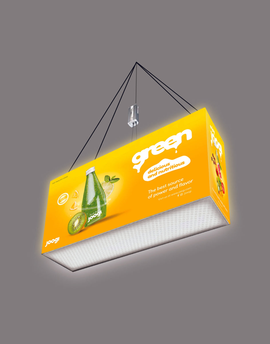 Backlit Rectangle Hanging Banner | Backdropsource India