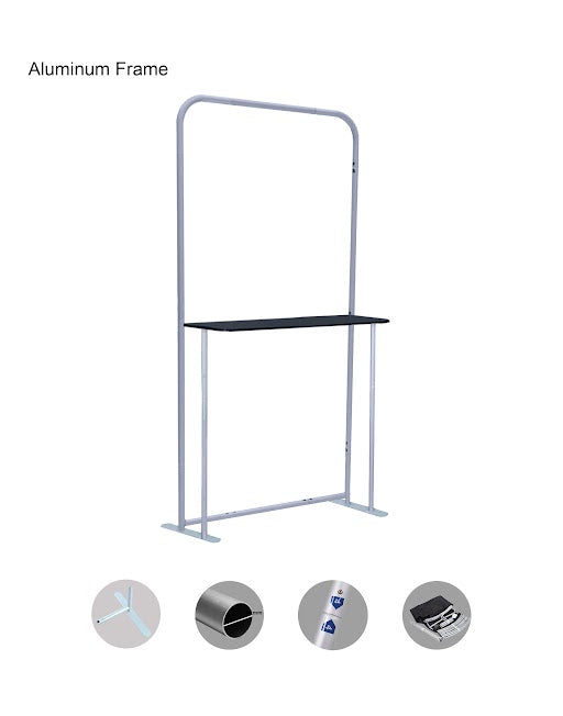H-8.5ft Portable Exhibition Display Stand for Trade Shows ...