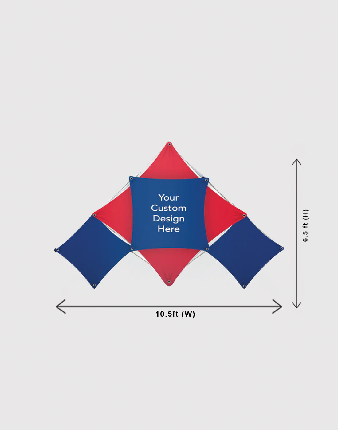 Medium Triangular Pop up Geometrix Grid Display in USA – Backdropsource ...