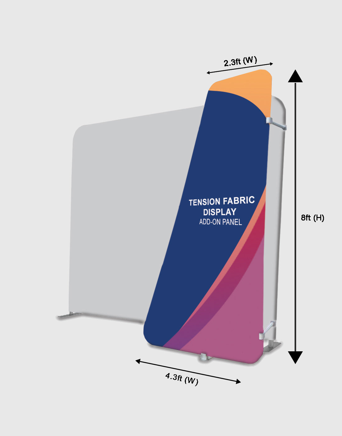 H-8.5ft Portable Exhibition Display Stand for Trade Shows – Backdropsource India