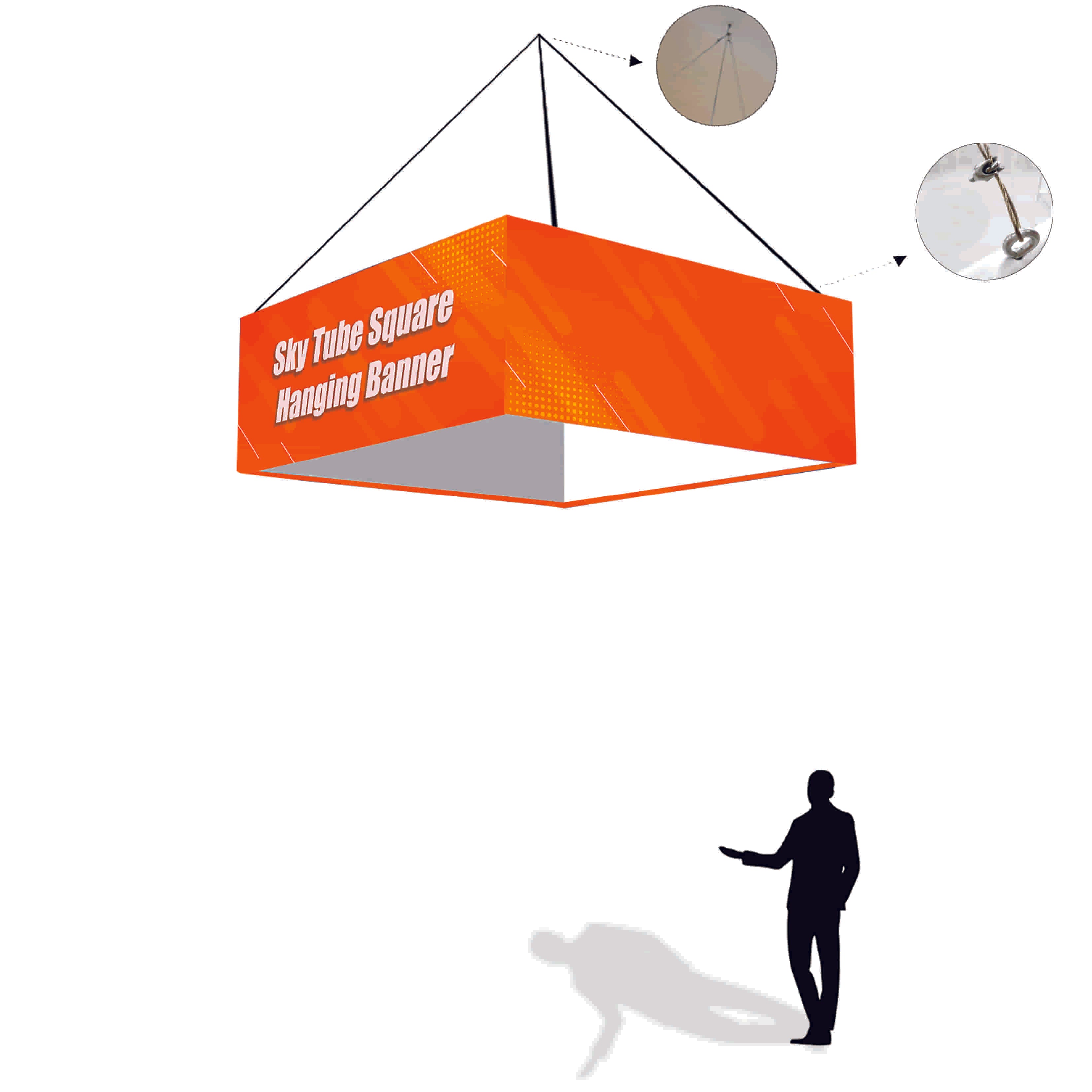 Sky Tube Square Hanging Banner – Backdropsource India