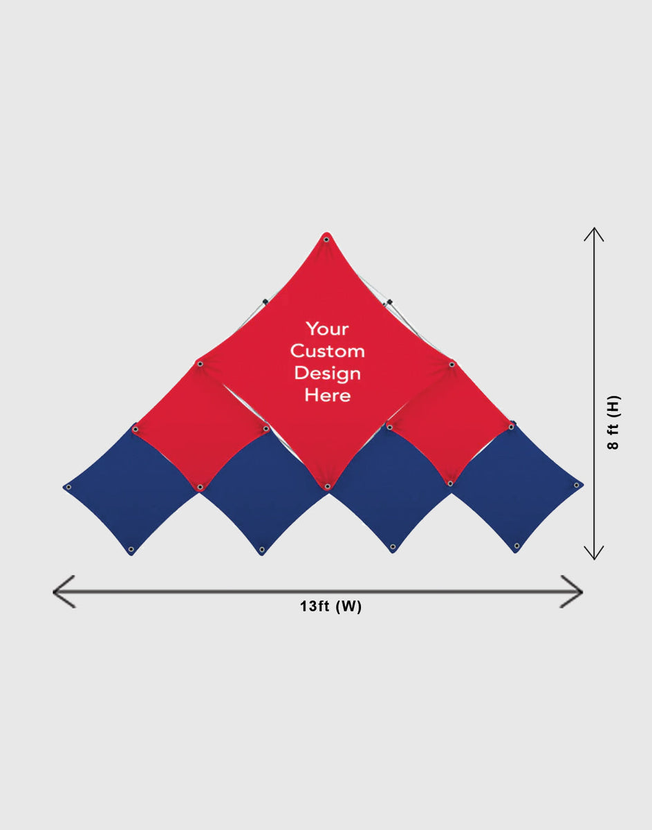 Large Triangular Pop up Geometrix Grid Display for Events ...